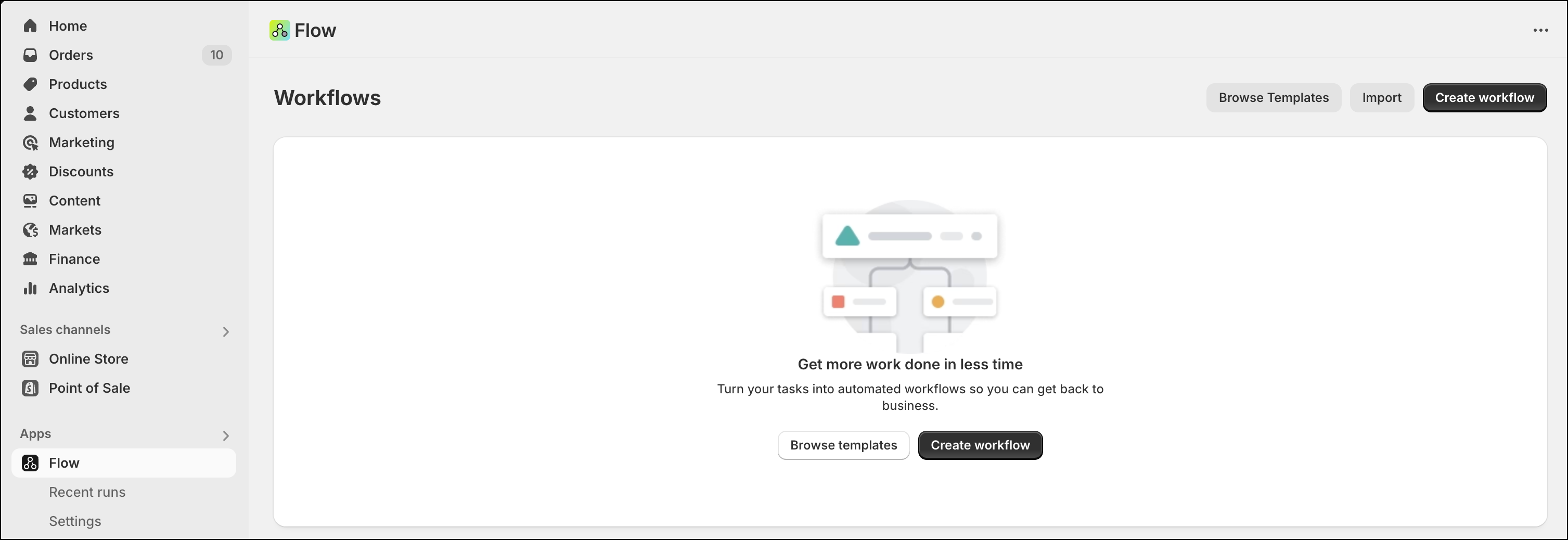 Shopify | Use Shopify Flow – Sinch Engage