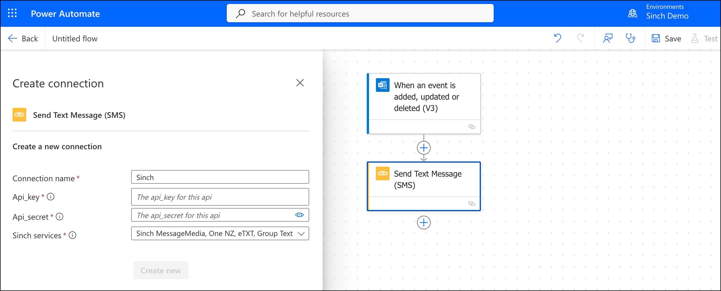 Power Automate | Connect the Sinch Power Automate connector – Sinch Engage