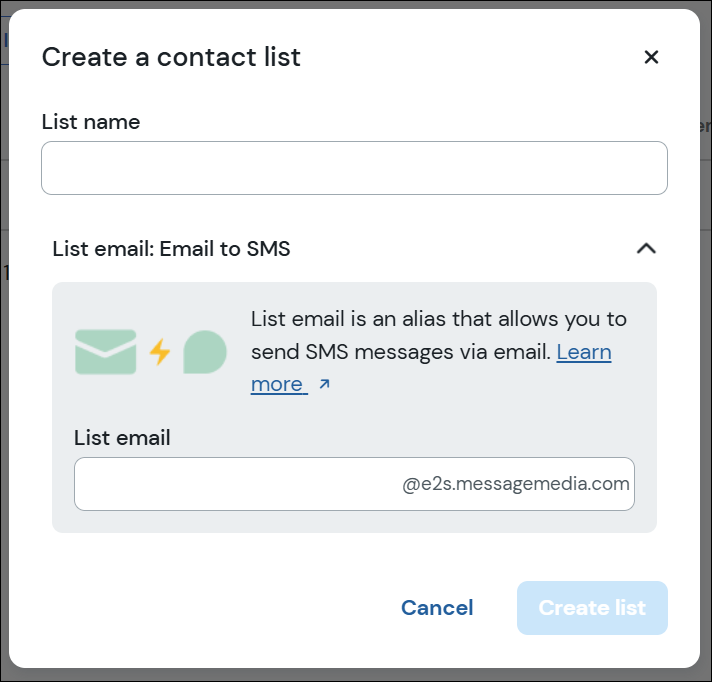 Managing contact lists – Sinch Engage