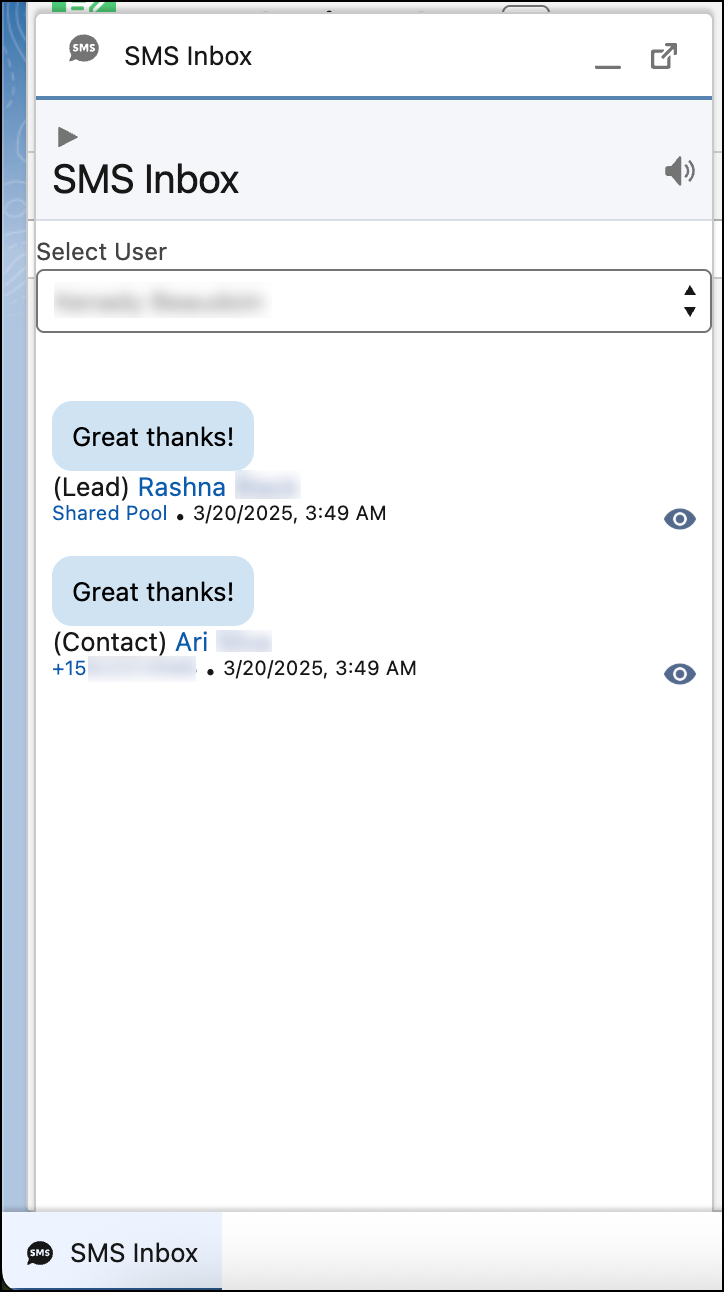 Salesforce | SMS Inbox – Sinch Engage