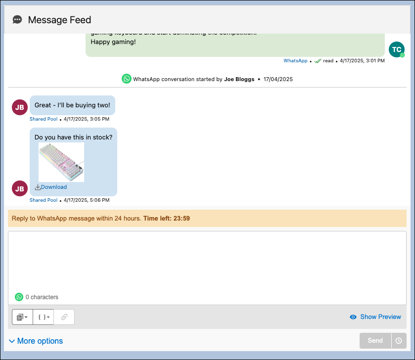 Salesforce | Inbound messages – Sinch Engage