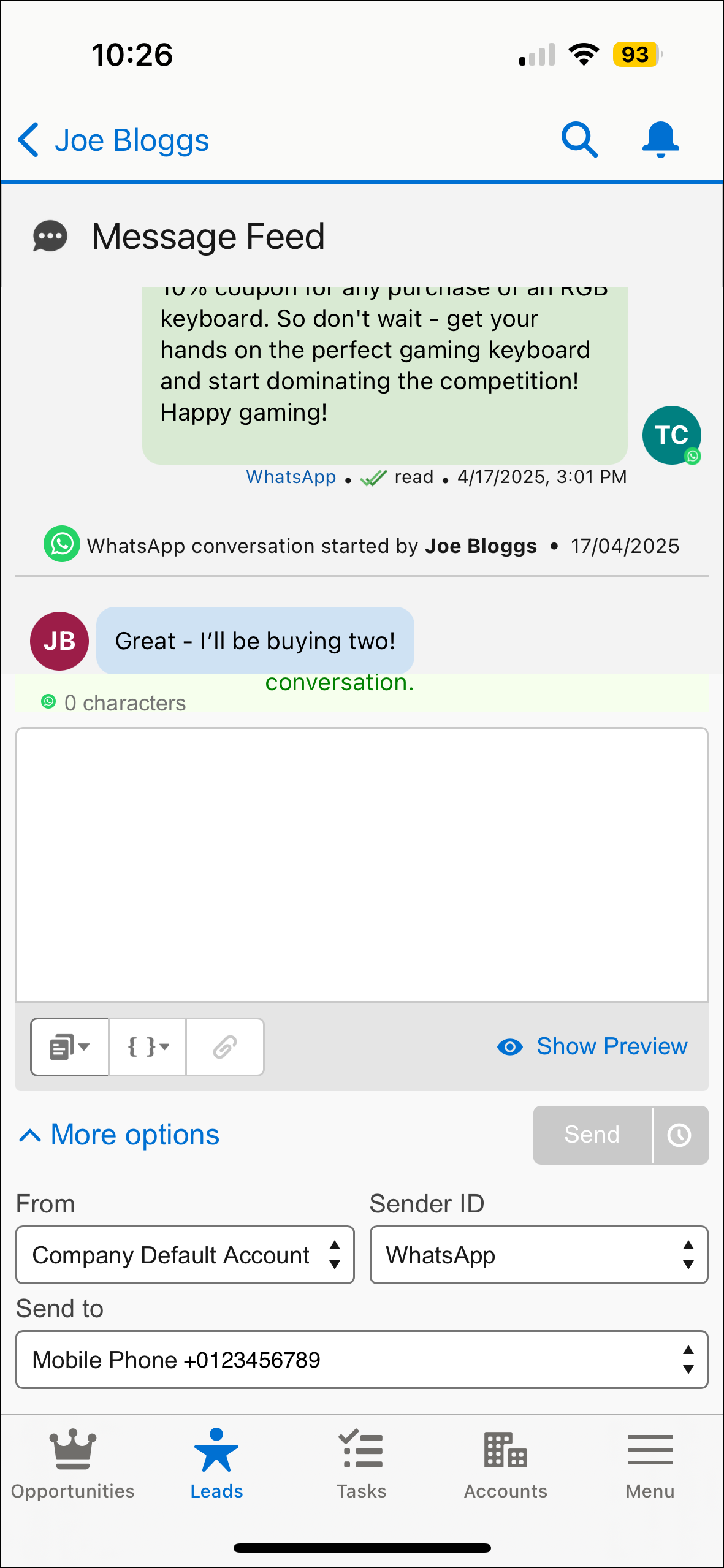 Salesforce | Salesforce mobile app – Sinch Engage