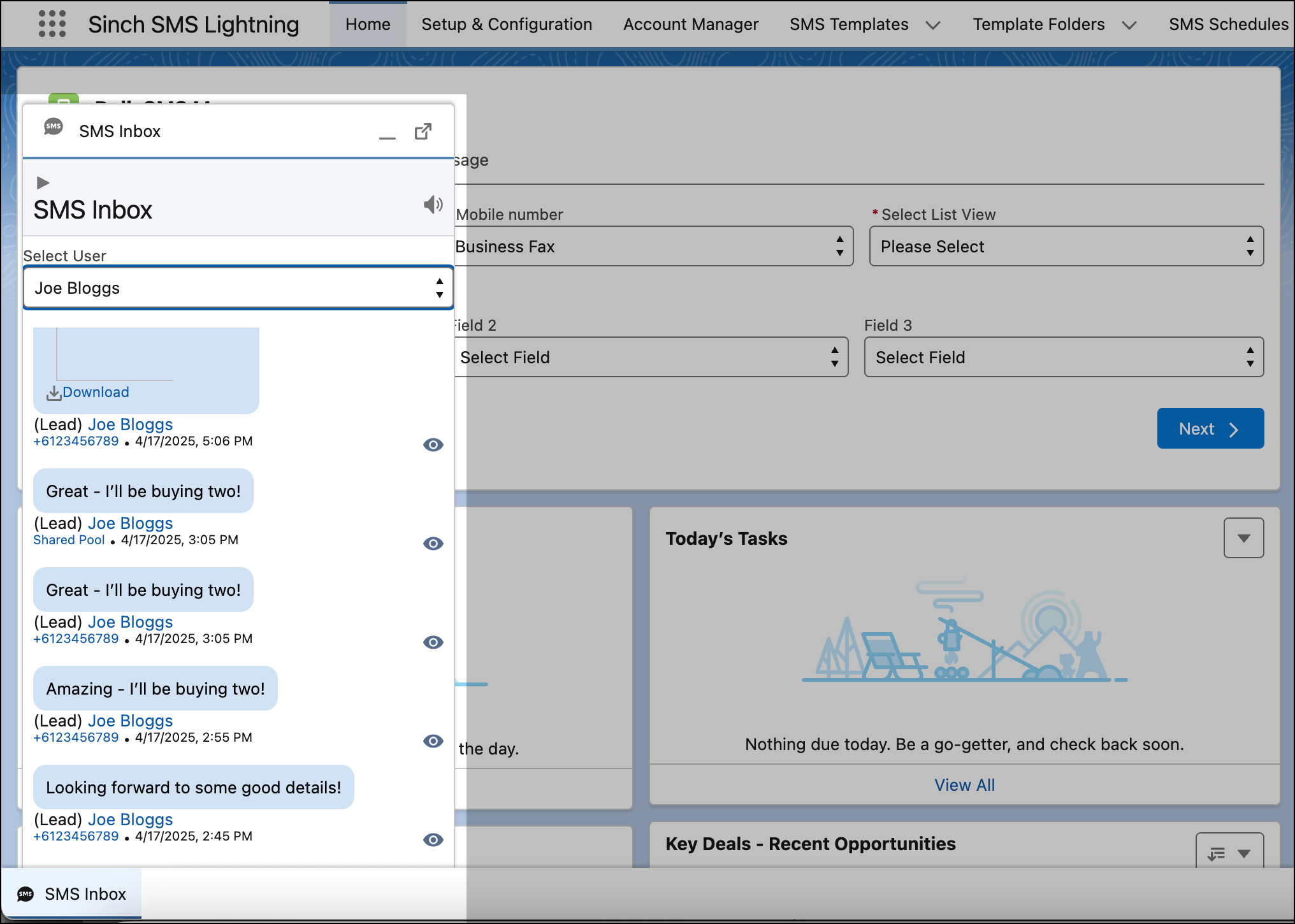 Salesforce | Setup | Add the SMS Inbox – Sinch Engage