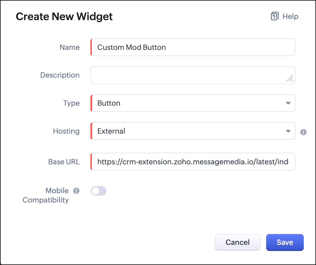 Zoho CRM | Custom modules – Sinch Engage