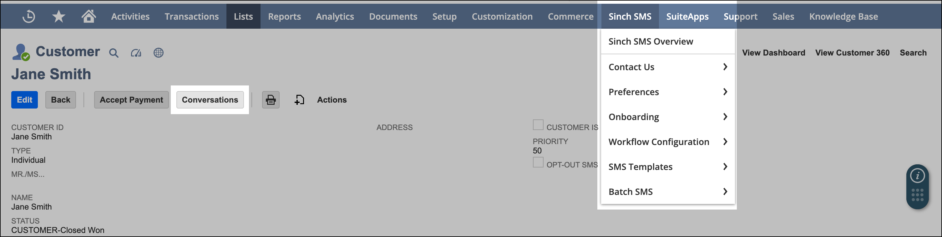 NetSuite | App Overview – Sinch Engage