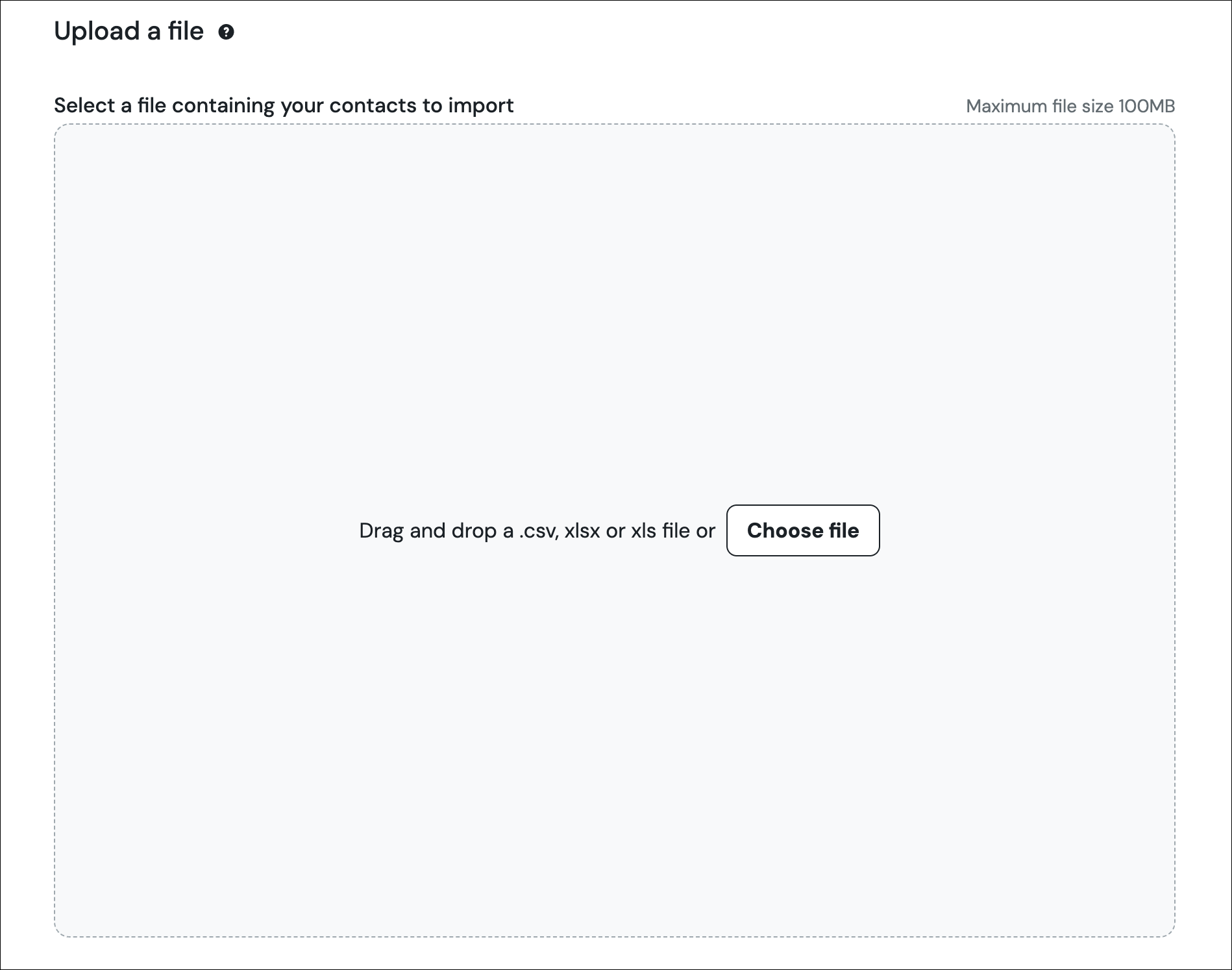 Importing contacts – Sinch Engage