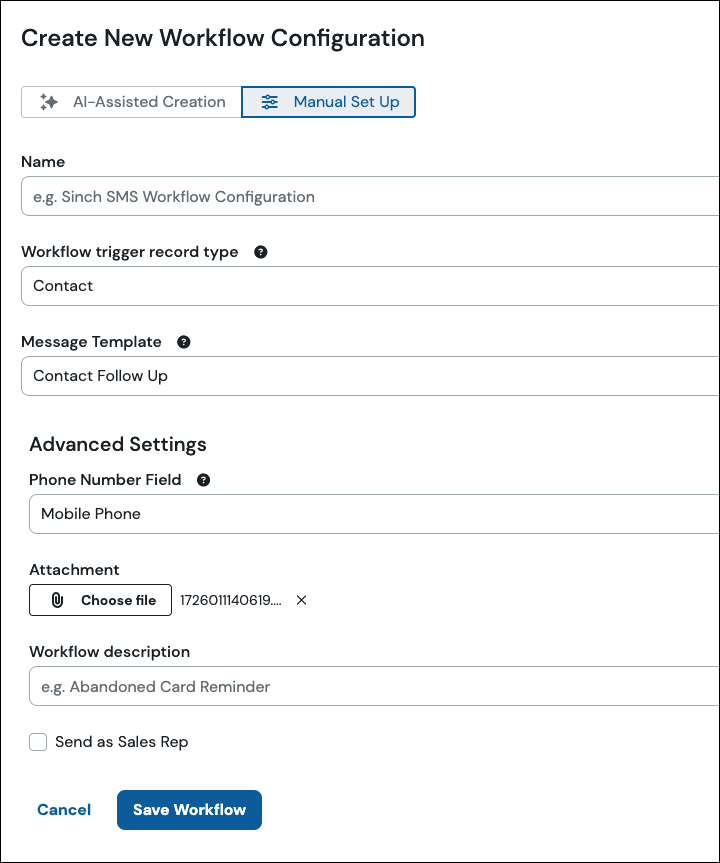 NetSuite | Add messaging to workflows – Sinch Engage