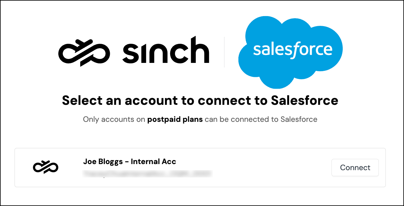 Salesforce | Configuración | Paso 1: Conecta tu cuenta de Sinch – Sinch ...