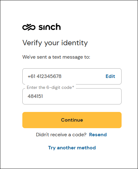 Sign in with Sinch ID – Sinch Engage